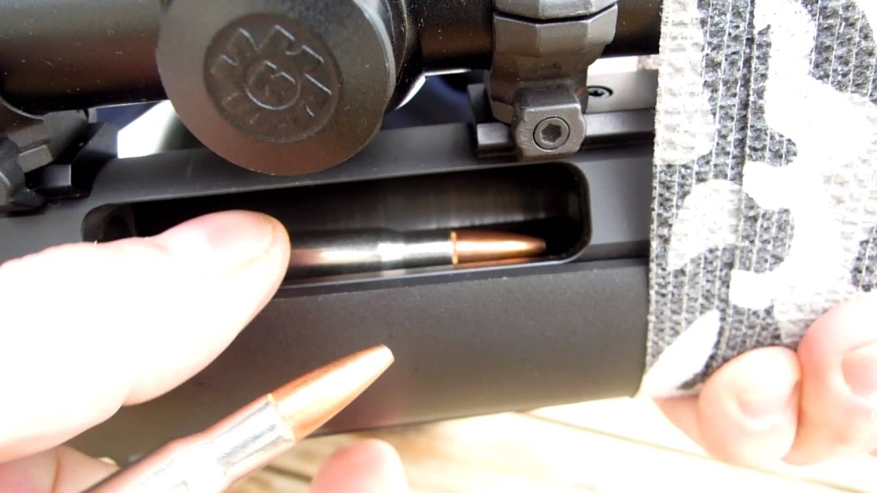 Ruger American cal. 30-06 reloading with magazine on. - YouTube