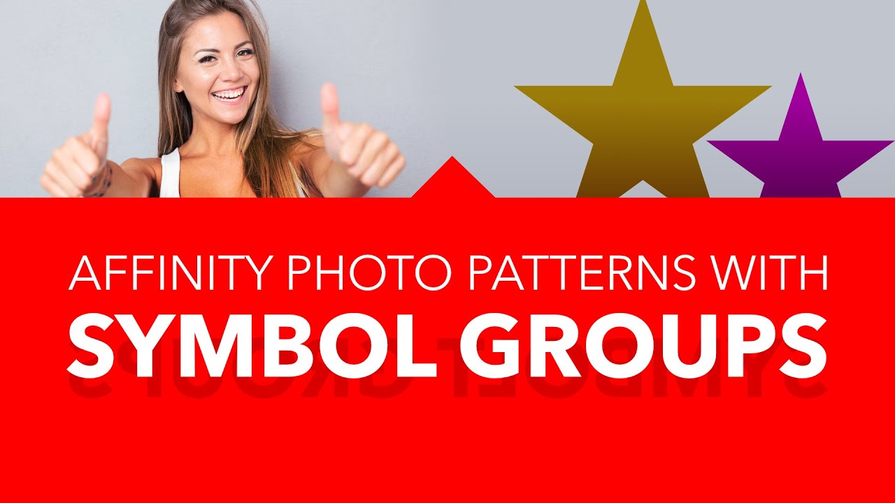 Non destructive Vector Patterns using Symbols in Affinity Photo - YouTube