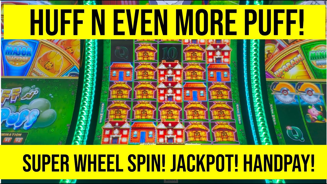 HUGE HUFF N EVEN MORE PUFF SLOT BONUS! SUPER WHEEL SPIN ! - YouTube