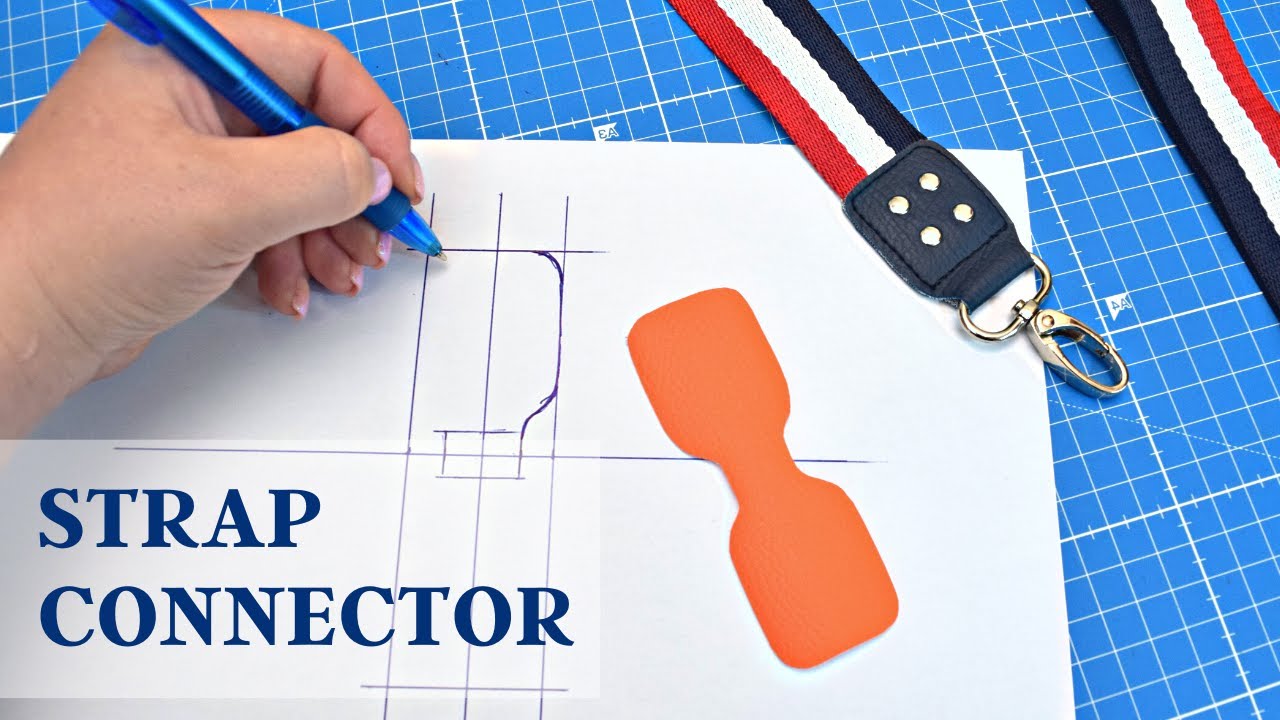 How to Draft a Strap Connector Template in Any Size - YouTube