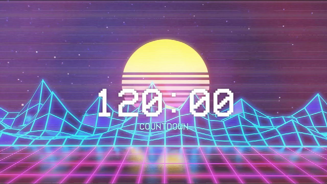 2 Hour Retro Countdown Timer - YouTube