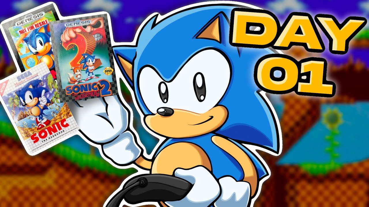 I Played Every Single Sonic Game - DAY 01 (Highlights) - YouTube