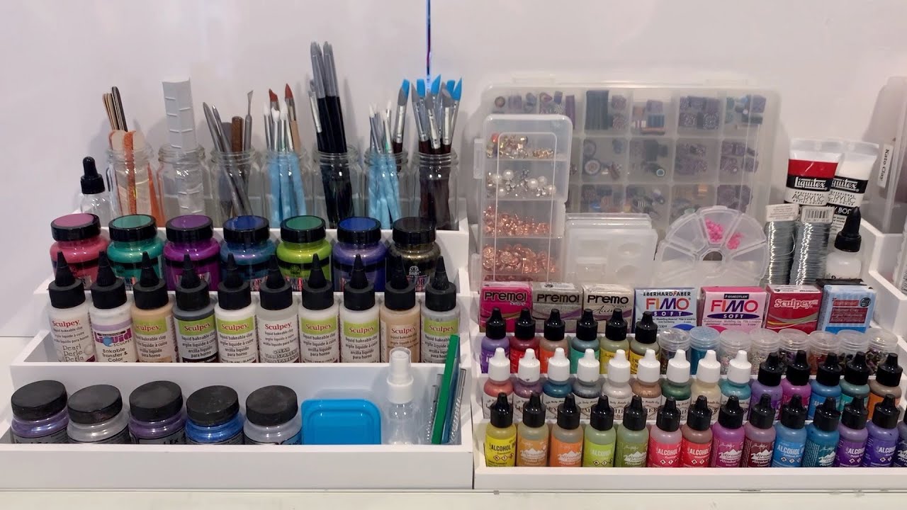 A Polymer Clay Storage Tutorial: The Desk Maid Organizers - YouTube