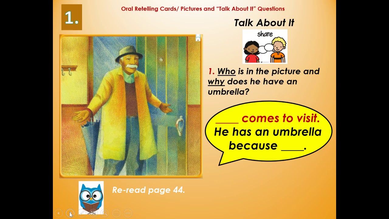 First Grade Journeys' Lesson 2 Oral and Written RETELL of the story ...