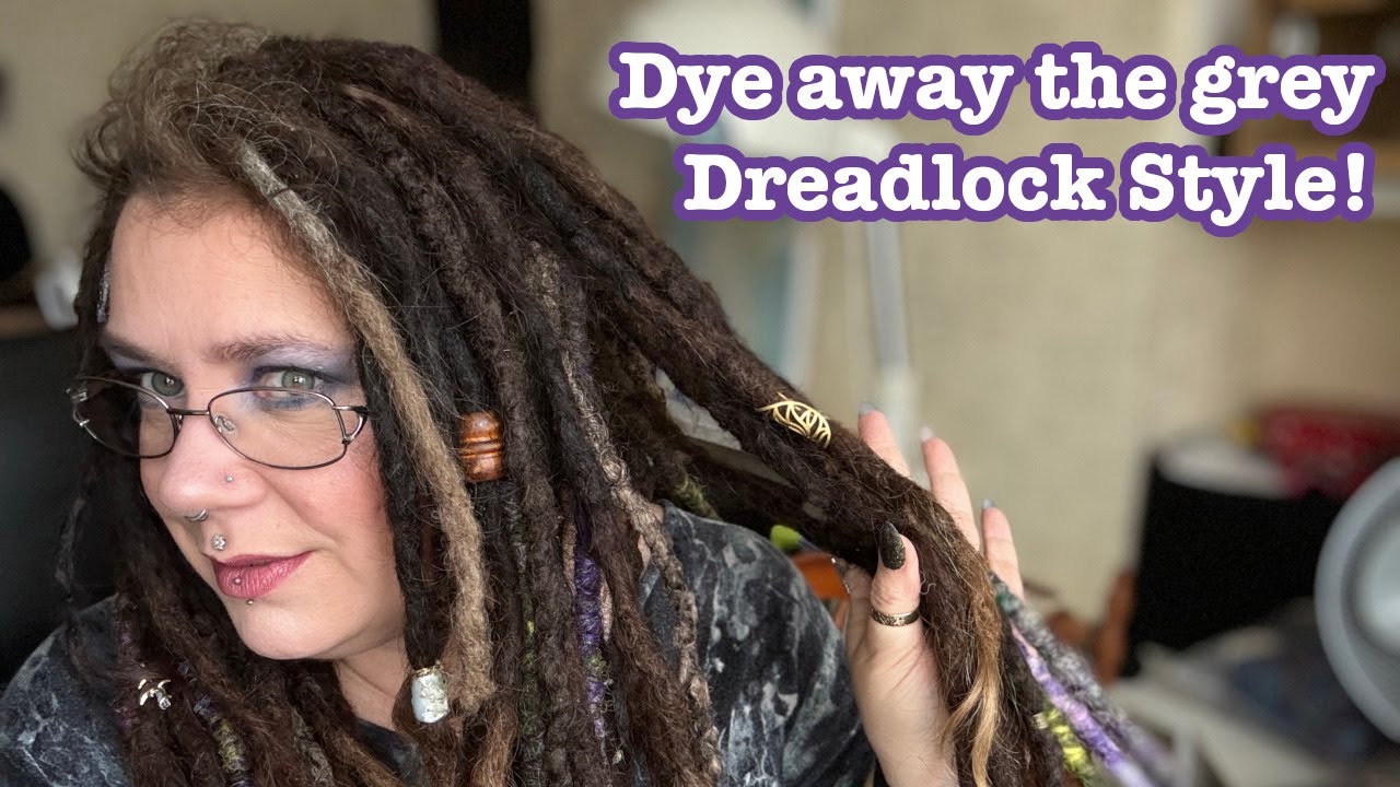 Let's dye away the grey - dreadlock style! - YouTube