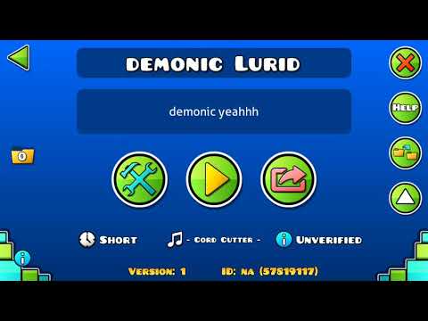 Demonic rurid - cord cutter (geometry dash)