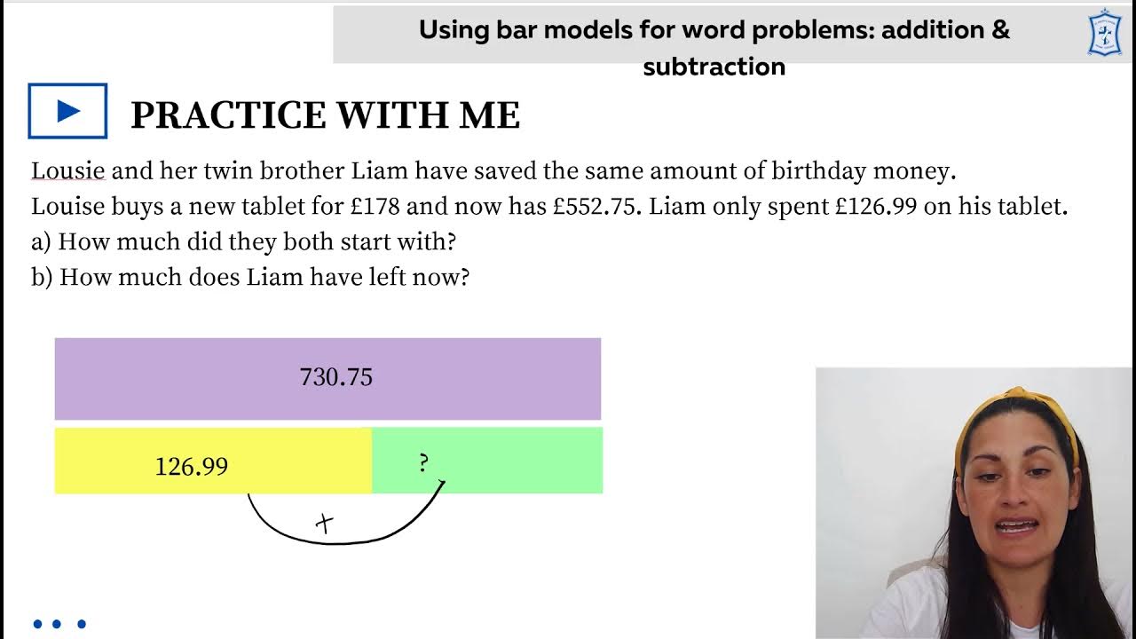 UKS2- Week 1- Word Problems- BAR MODEL- ADD & SUB - YouTube