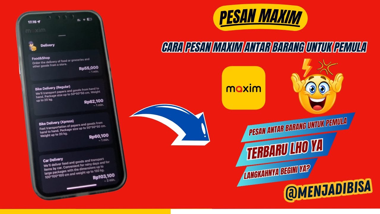 Cara Pesan Maxim Antar Barang untuk Pemula - YouTube
