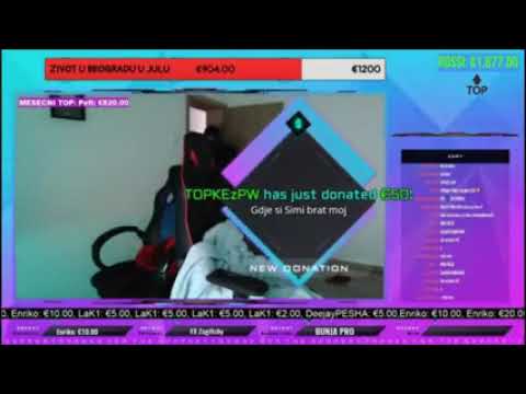 SIMI (CEMU TO) DONACIJE NA LIVE-U *dobio 1000€* - YouTube