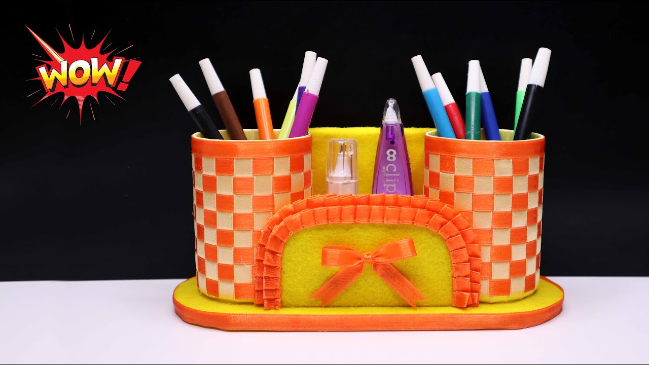 DIY Pencil Holder / Pen Stand using Plastic Bottle | BEst Waste ...