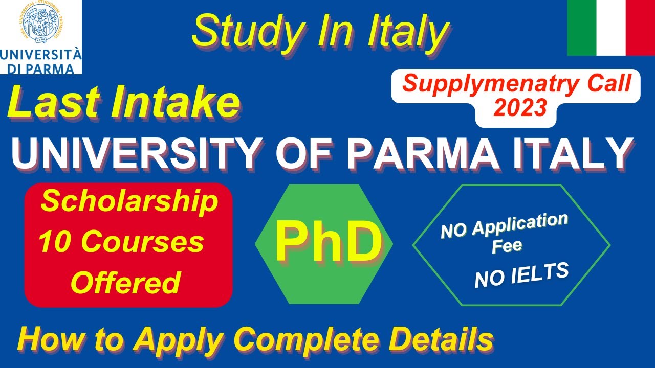 How to Apply University of Parma Italy | PhD Admissions | Fully Funded ...