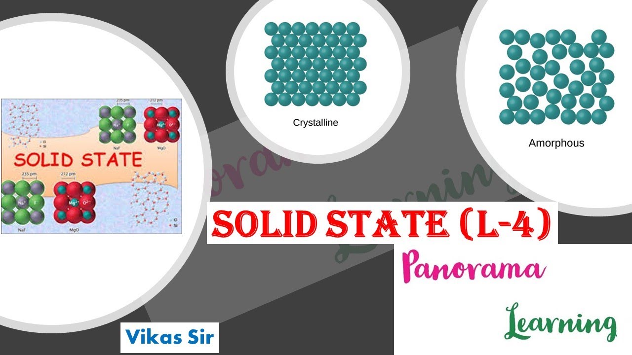 Solid State Part 4 || Chemistry Class 12 Chapter 1 || Panorama Learning - YouTube