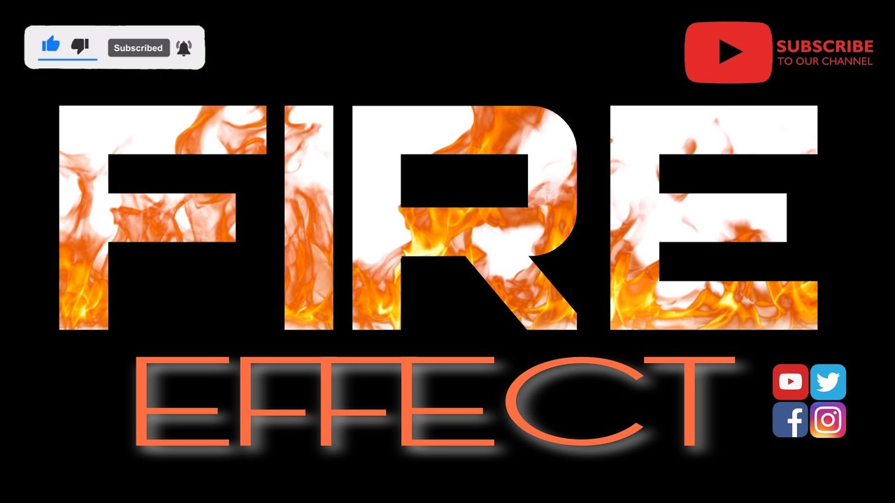 HOW TO MAKE AWESOME FIRE BREAKS EFFECTS TEXT #editingownstyle # ...