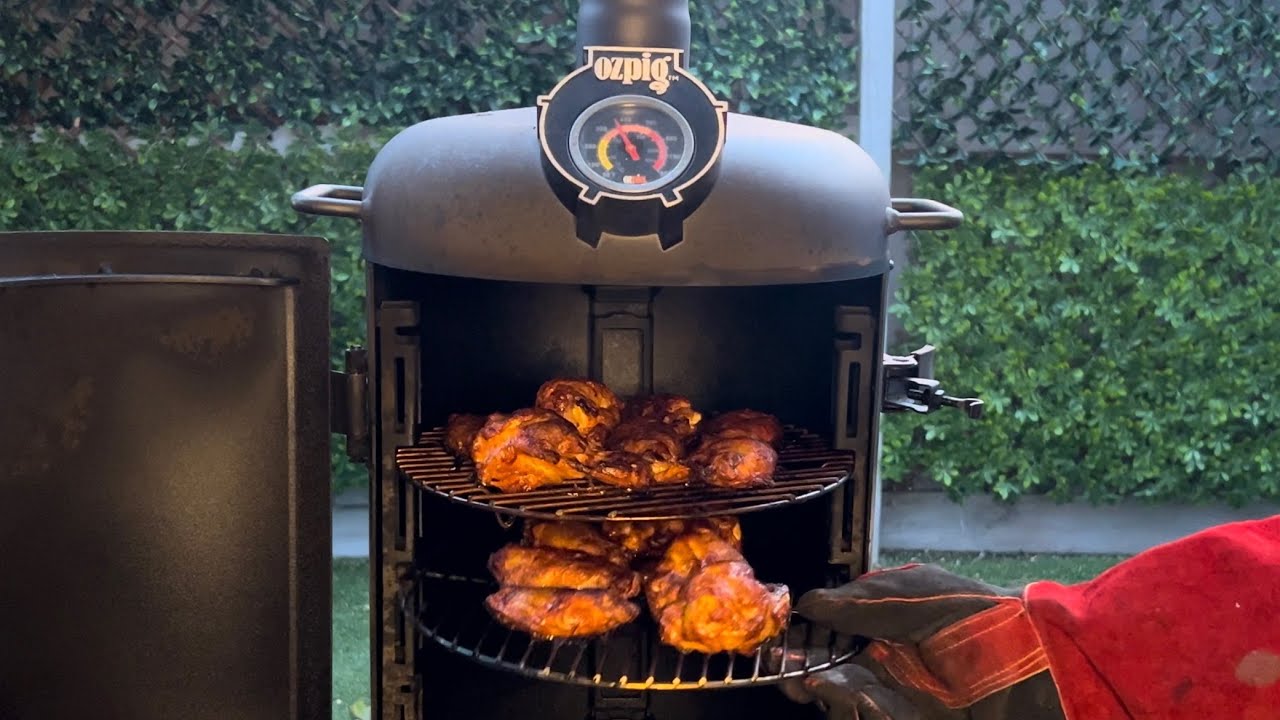 Crispy Buffalo Wings on the Ozpig Series 2 & Smoker! How to use the ...