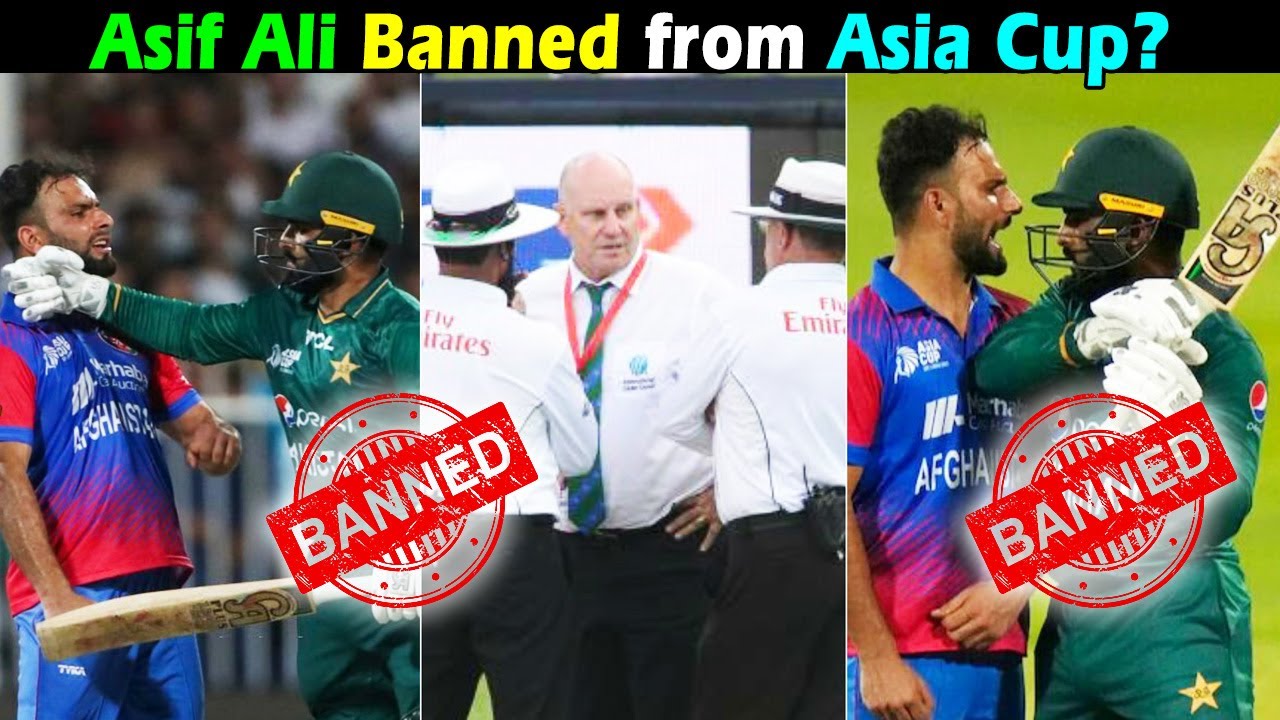 Asif Ali Banned from Asia Cup Tournament for Fight in Afghanistan Match ...