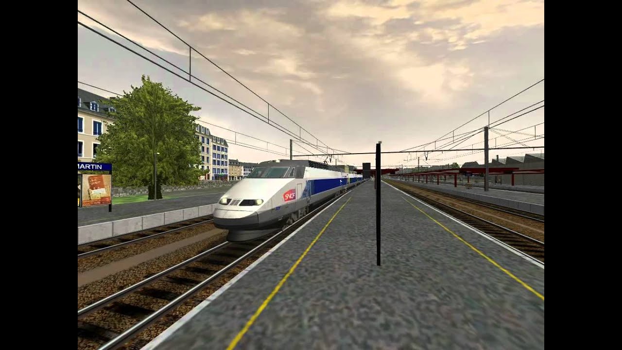 Départ du TGV 325 LaCroix en gare de St Martin Microsoft Train ...