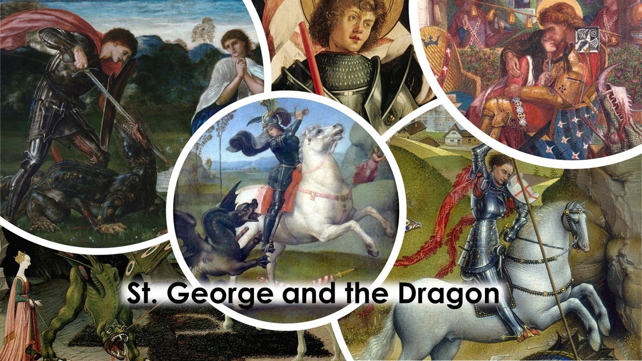 The Story of St. George and the Dragon in paintings - YouTube
