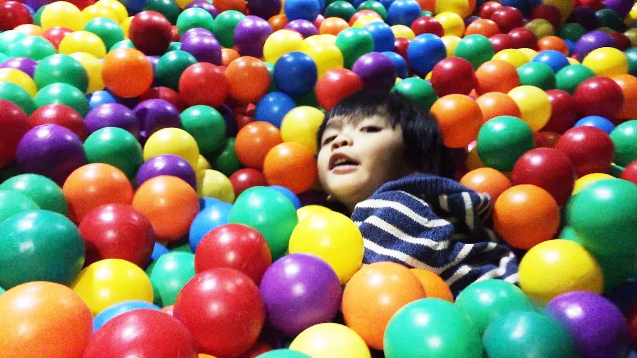 Learning Colors in the Ball Pit - YouTube