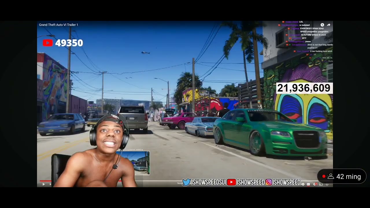 I Show Speed Gta 6 Reacts - YouTube