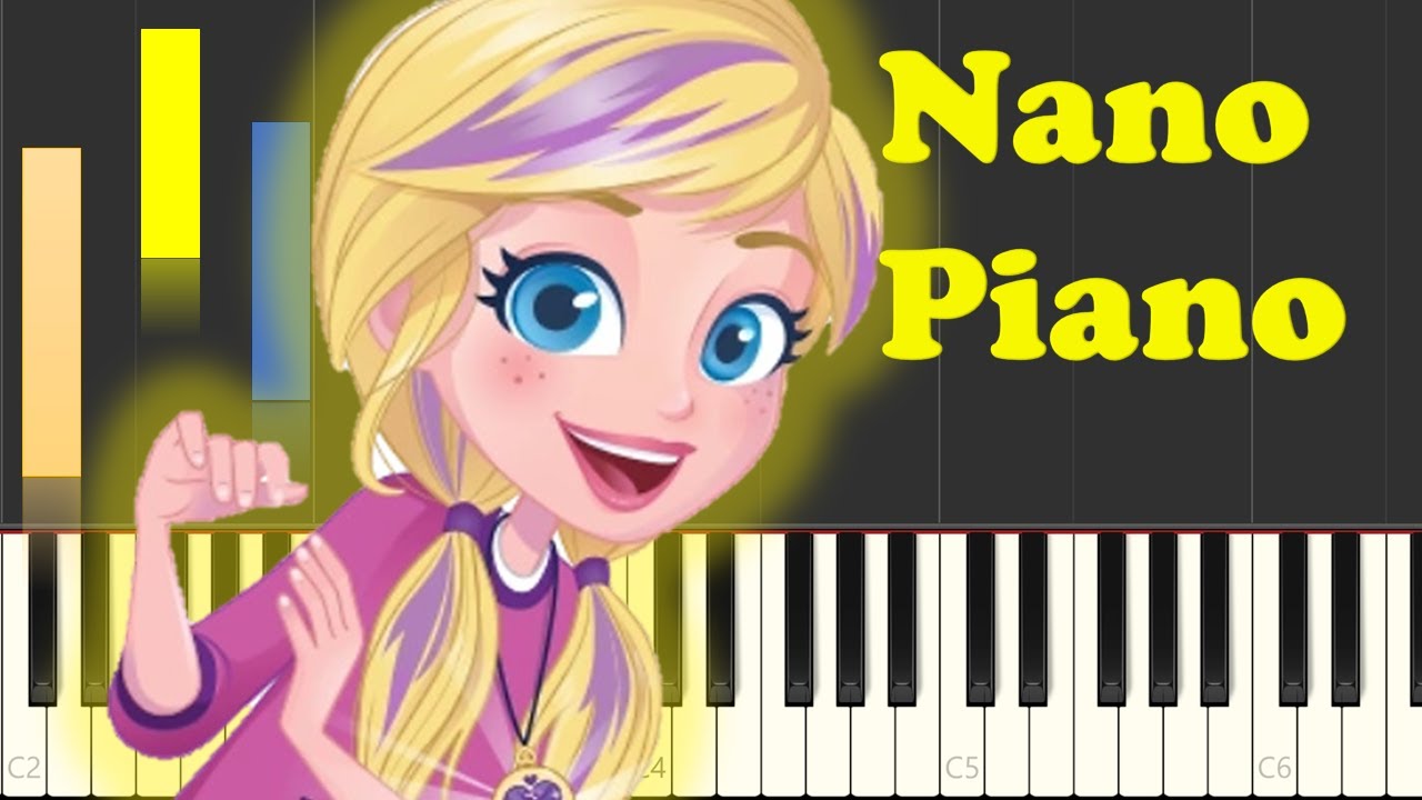 Polly Pocket Theme Song Piano Tutorial EASY - YouTube