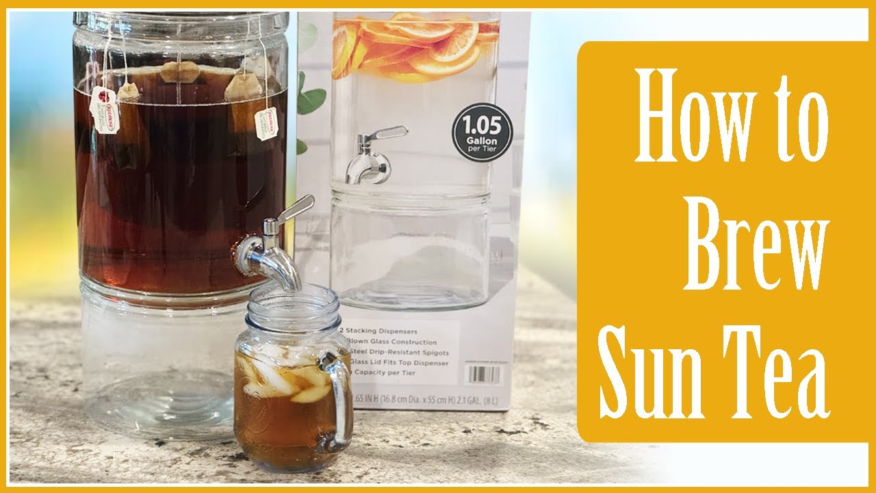 Sunshine in a Glass: Homemade Sun Tea Recipe - YouTube