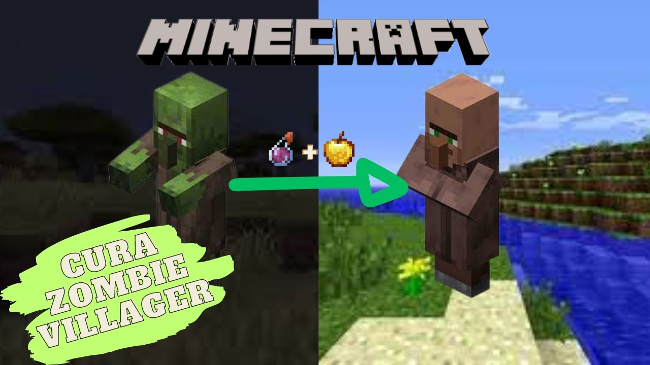 Minecraft - Come curare uno zombie villager - YouTube