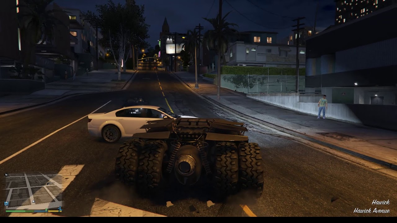 GTA V - Batman's Tumbler Mod Test - i5 7200U GTX 950M - YouTube
