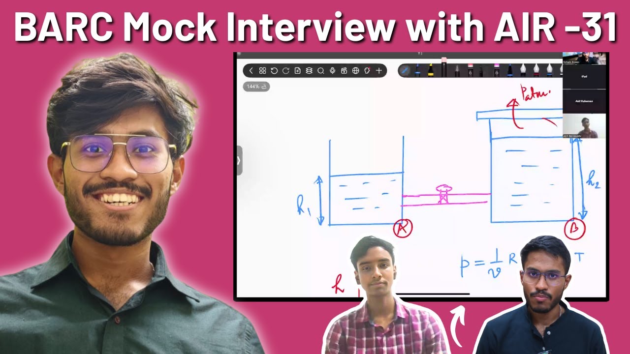 BARC Mock Interview & Feedback LIVE with AIR-31 - YouTube