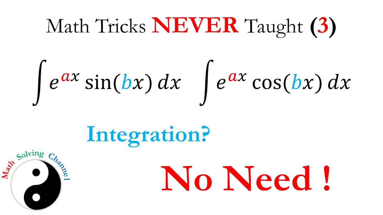Calculate Integrals Without Doing Integrations, Tricks Teacher Never ...