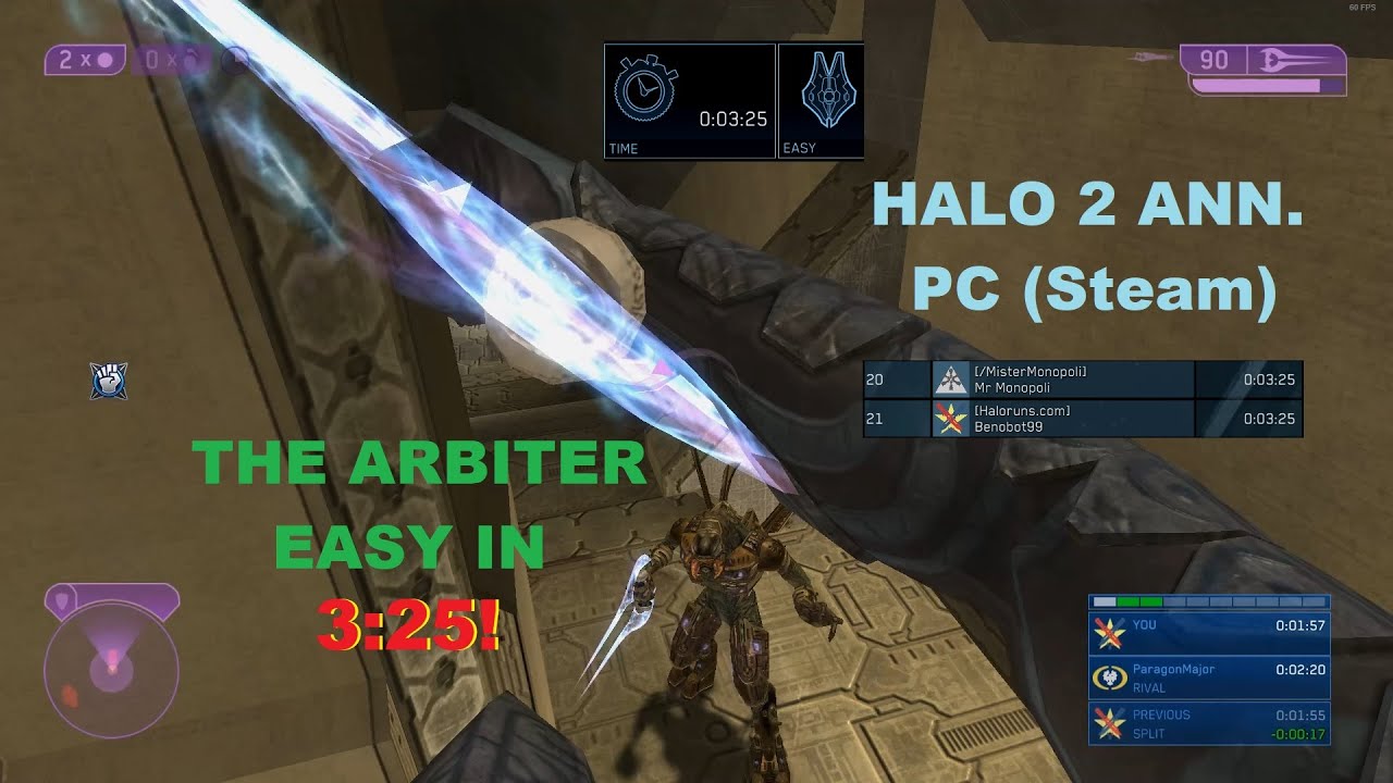 HALO 2 - THE ARBITER IN 3:25!!!!! (Speedrun, with reactions) (H2A PC ...