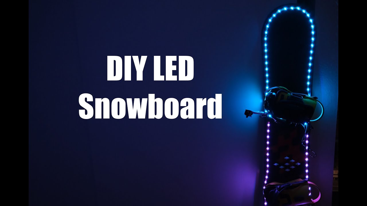 Light Up Your Snowboard! LED Installation Tutorial - YouTube