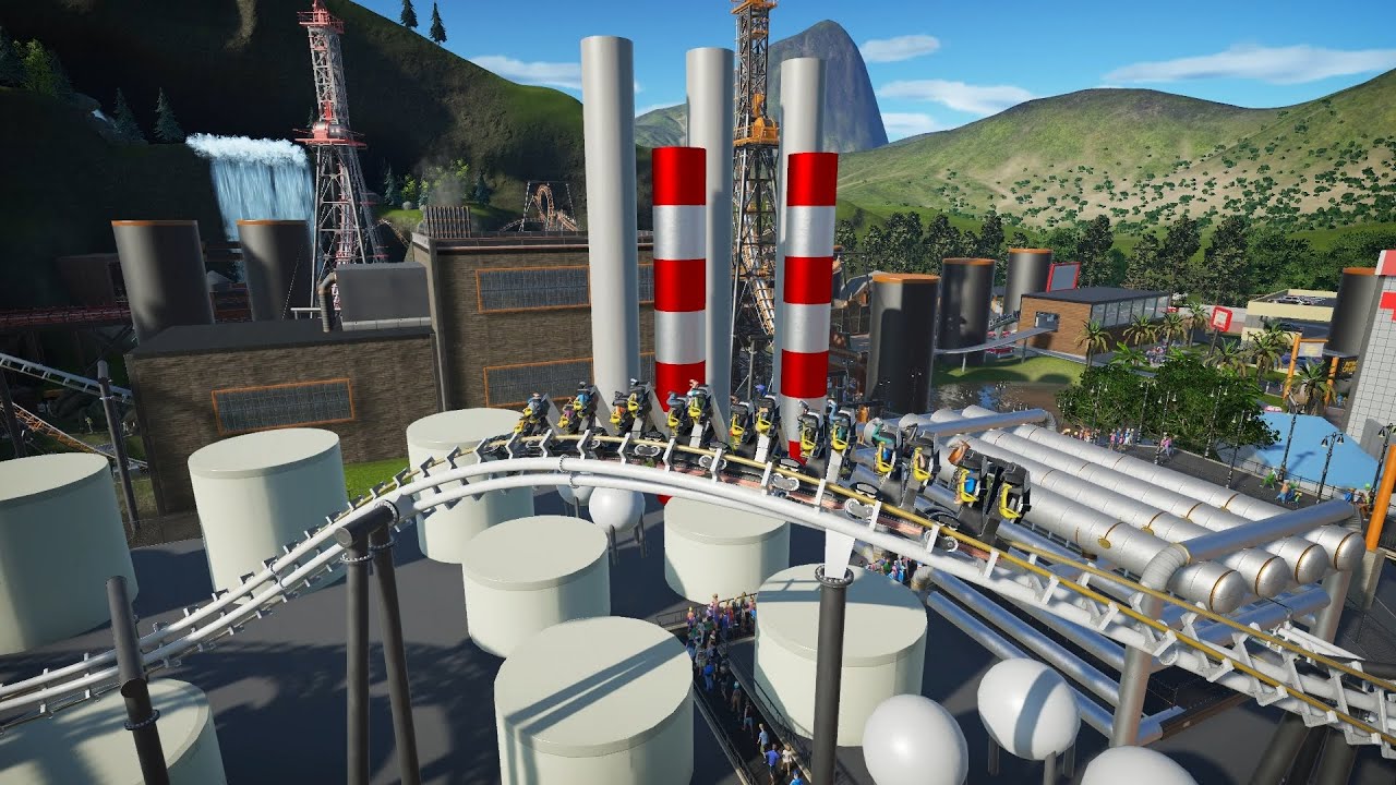 The Refinery | Inverted Boomerang Coaster | Planet Coaster - YouTube