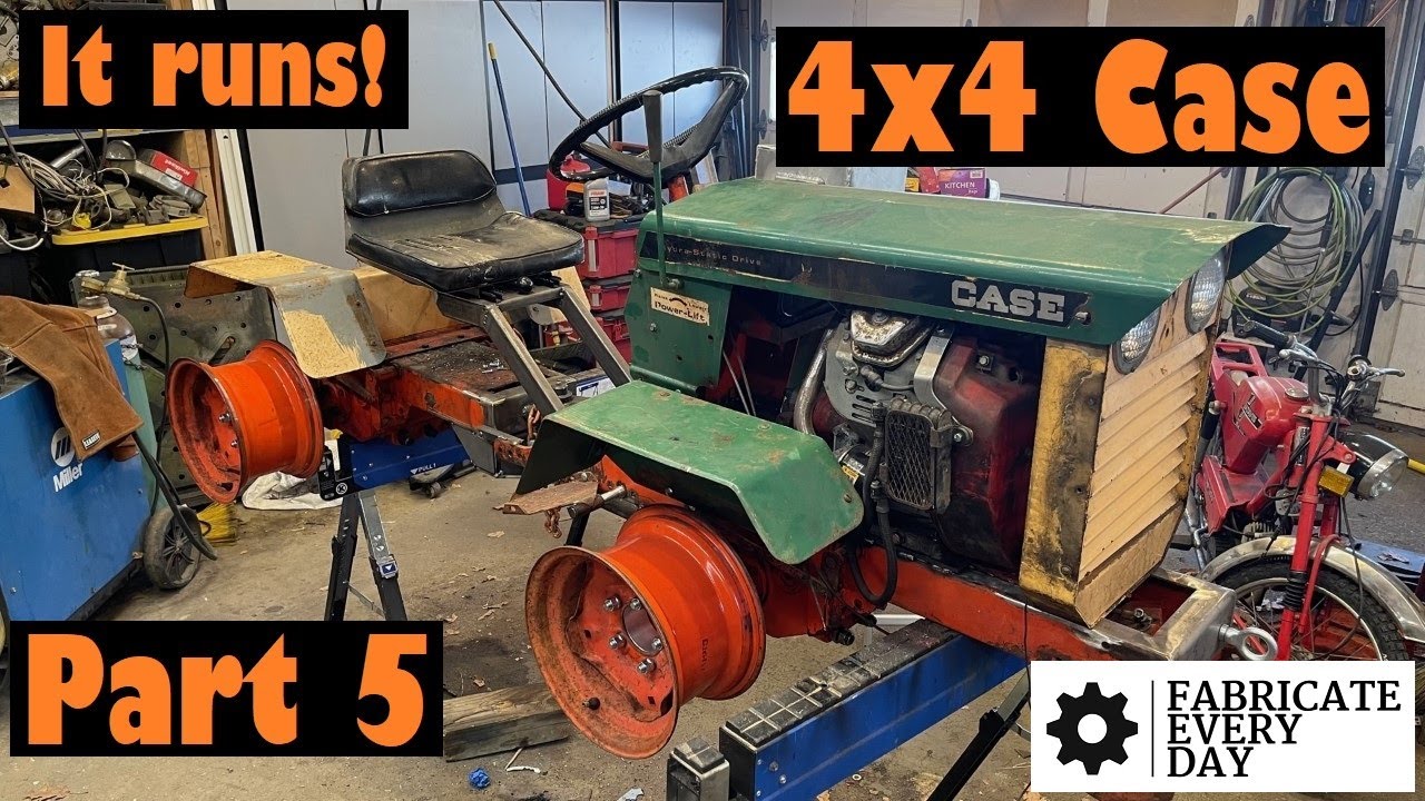 Case155 - 4x4 Articulated Garden Tractor build. Part 5. - YouTube