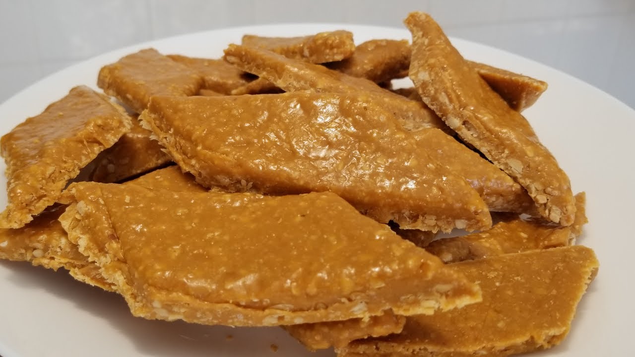Perfect Peanut Brittle / Nkatecake Recipe - Dominant Kitchen - YouTube