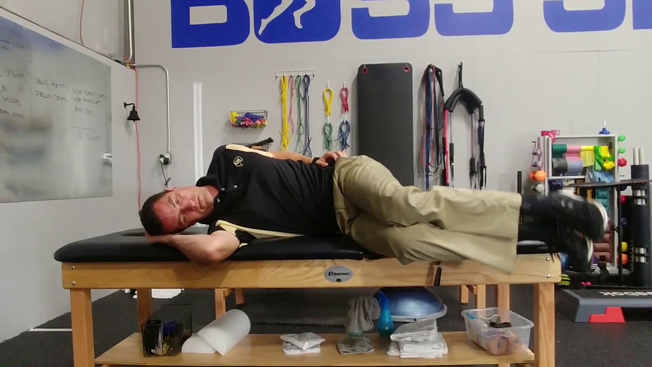 Sidelying Pelvic Drops - YouTube
