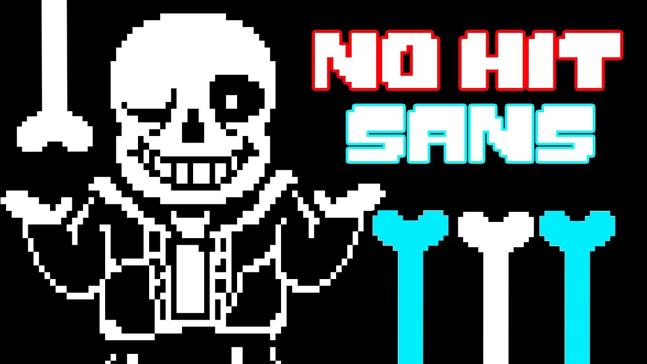 No hit sans undertale - YouTube