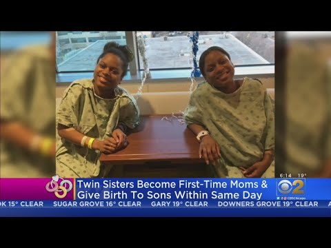 Twins Sisters Give Become First-Time Moms, Give Birth To Sons On Same Day