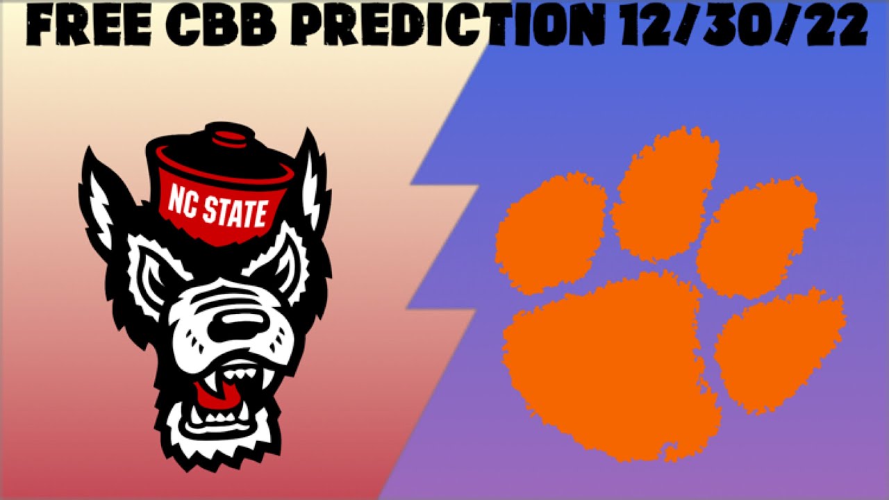 NC State Wolfpack vs Clemson Tigers Free CBB Prediction 12/30/22 - YouTube