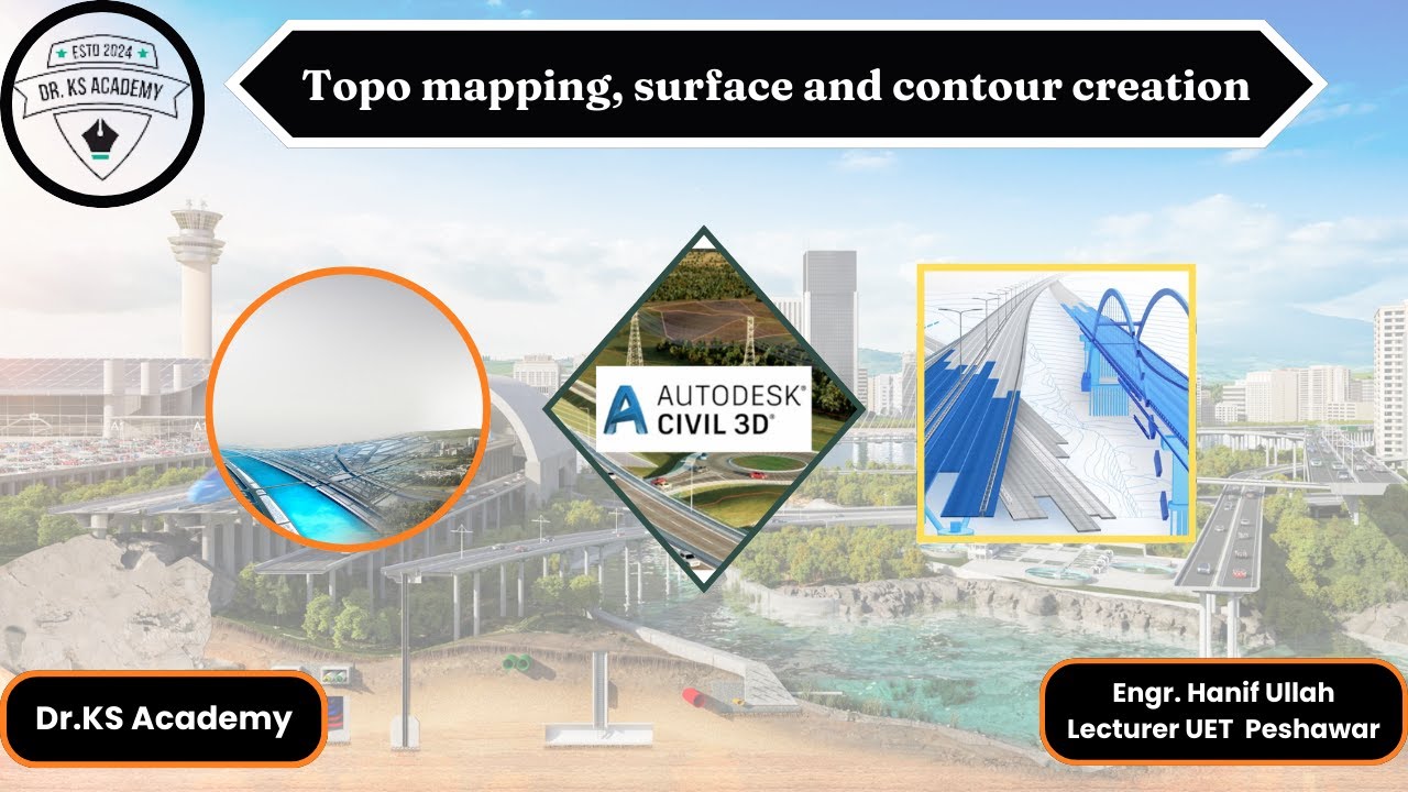 Topo mapping, surface and contour creation in Autodesk Civil 3D | Dr KS ...