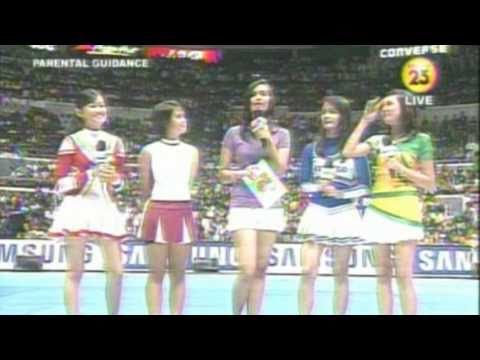 UAAP Cheedance '09 Courtside Reporters' 'Scripted' Interviews - YouTube
