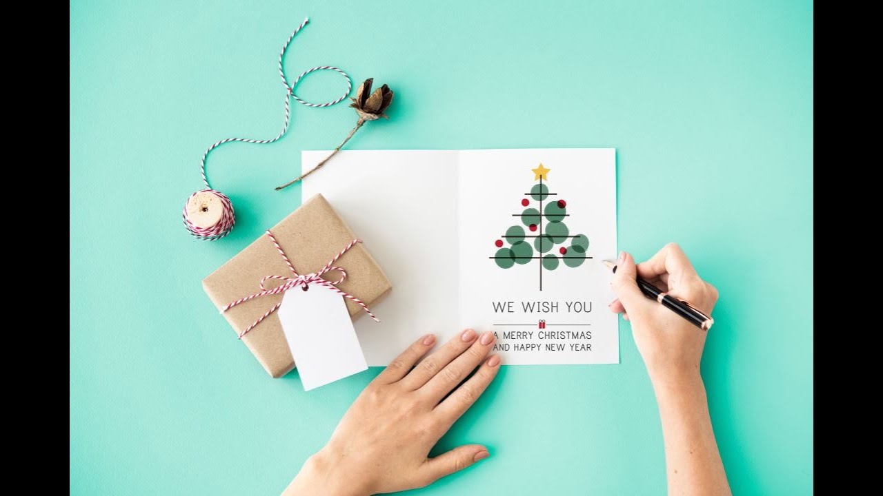 Come creare una cartolina di auguri - YouTube