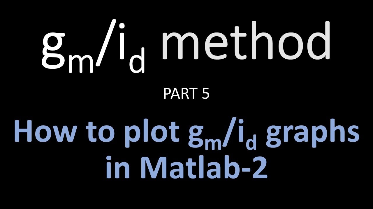 gm over id (gm/id) method part 5 plotting in Matlab 2 - YouTube