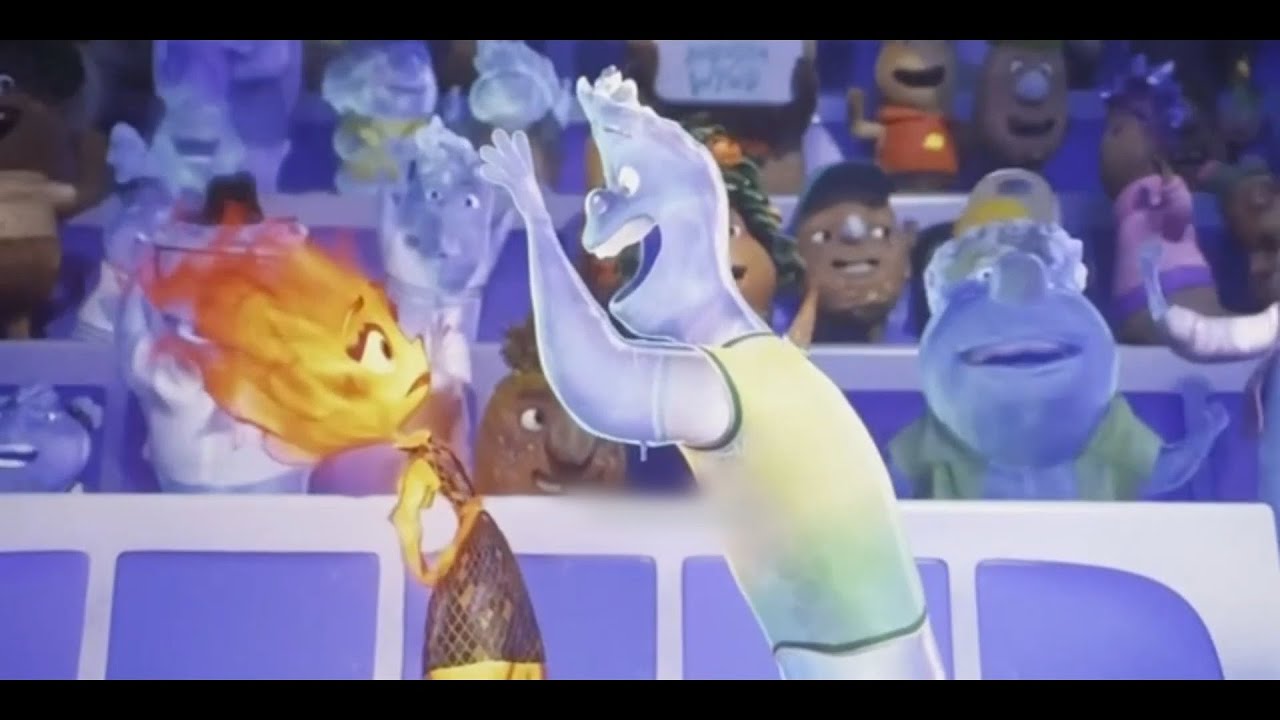 Elemental at a basketball game scene - YouTube