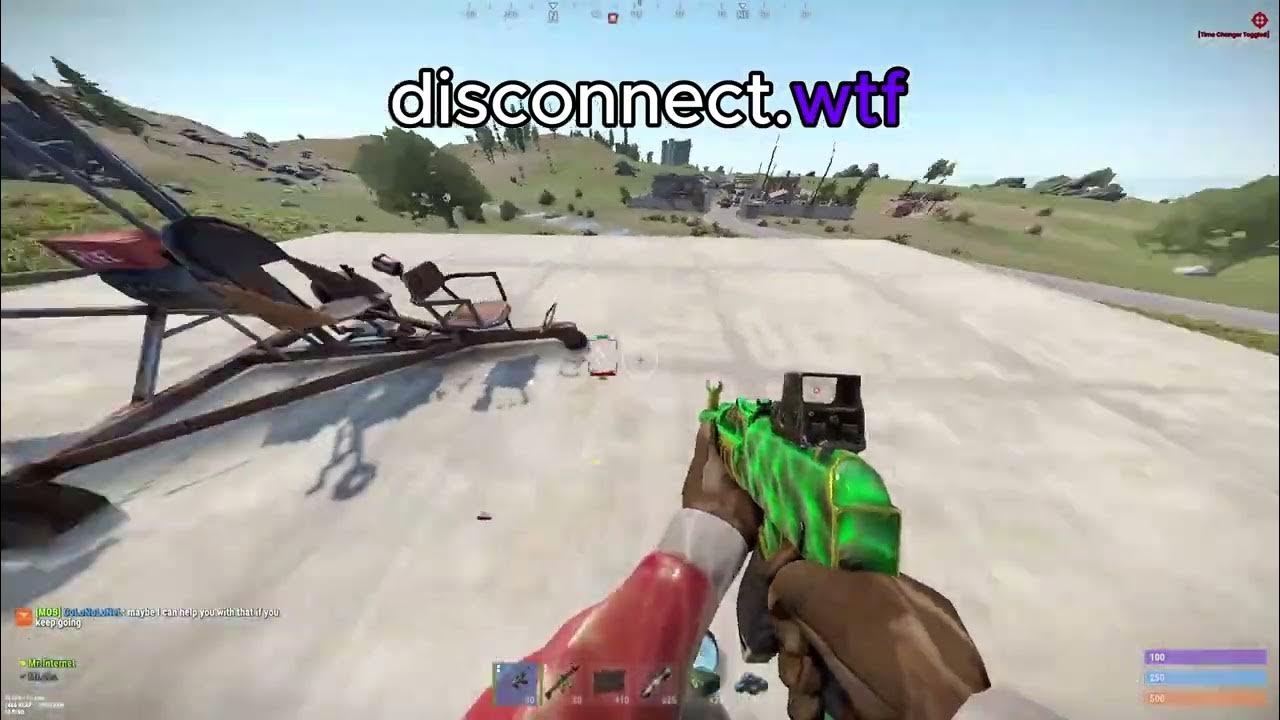 pvp rust cheating with disconnect.wtf - YouTube