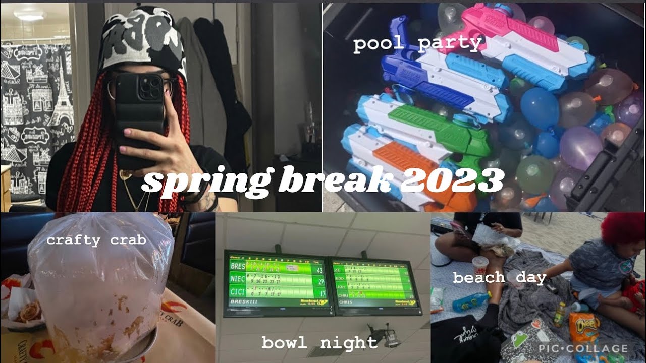 SPRING BREAK 2023 * beach day, jet ski, solo date, pool party, out to ...