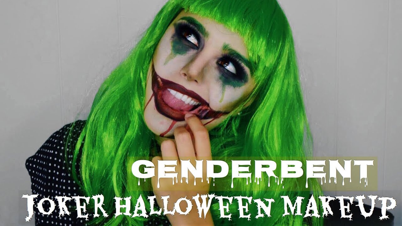 GENDERBENT JOKER | Halloween Makeup Tutorial - YouTube