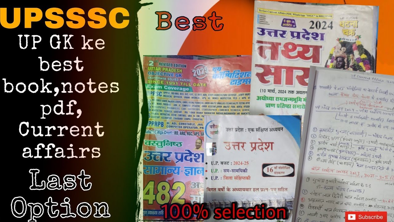 Upsssc UP GK best book - YouTube