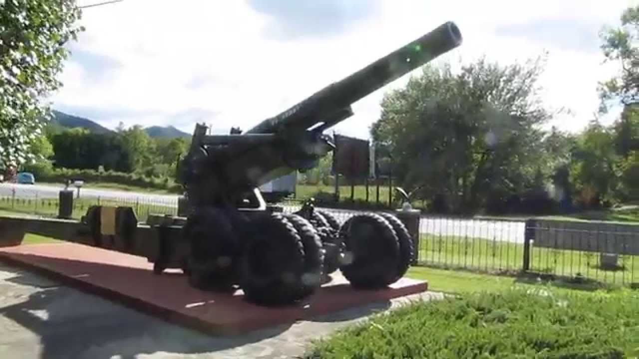 us m115 8 inch caliber howitzer, hiawassee ga - YouTube