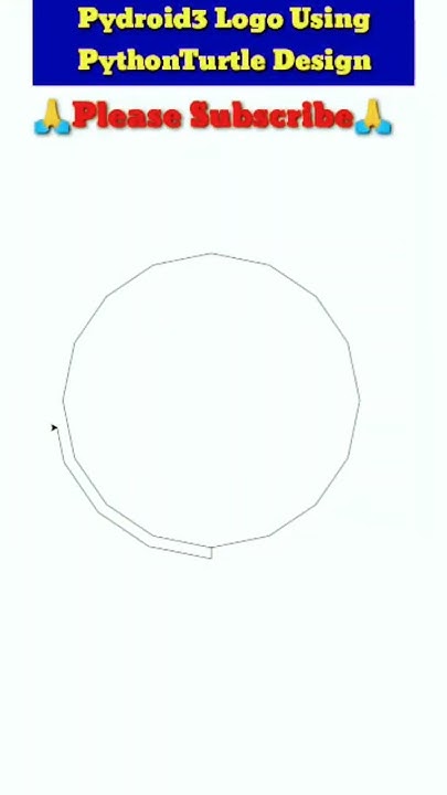 Pydroid3 Logo Using Python Turtle Graphics Python Turtle Graphics Drawing Shorts Youtube