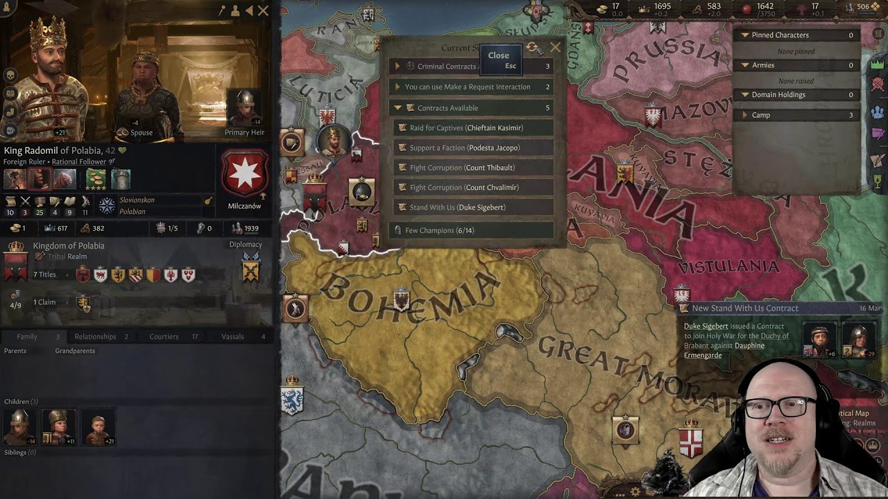 Crusader Kings III - Adventurer Gameplay Stream - YouTube
